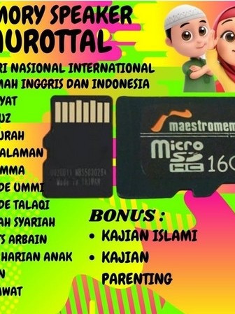 Jual Chip MicroSD V-GeN 4GB 8GB 16GB Memory Speaker Murottal Al-Qur'an 30 Juzz Per Ayat Per ...