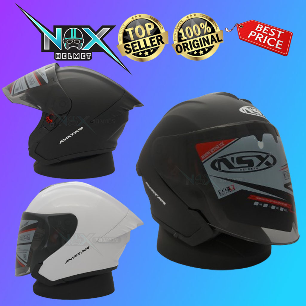 Jual Helm Original NSX Avatar Solid Polos Halfface (Ongkir 2kg ...
