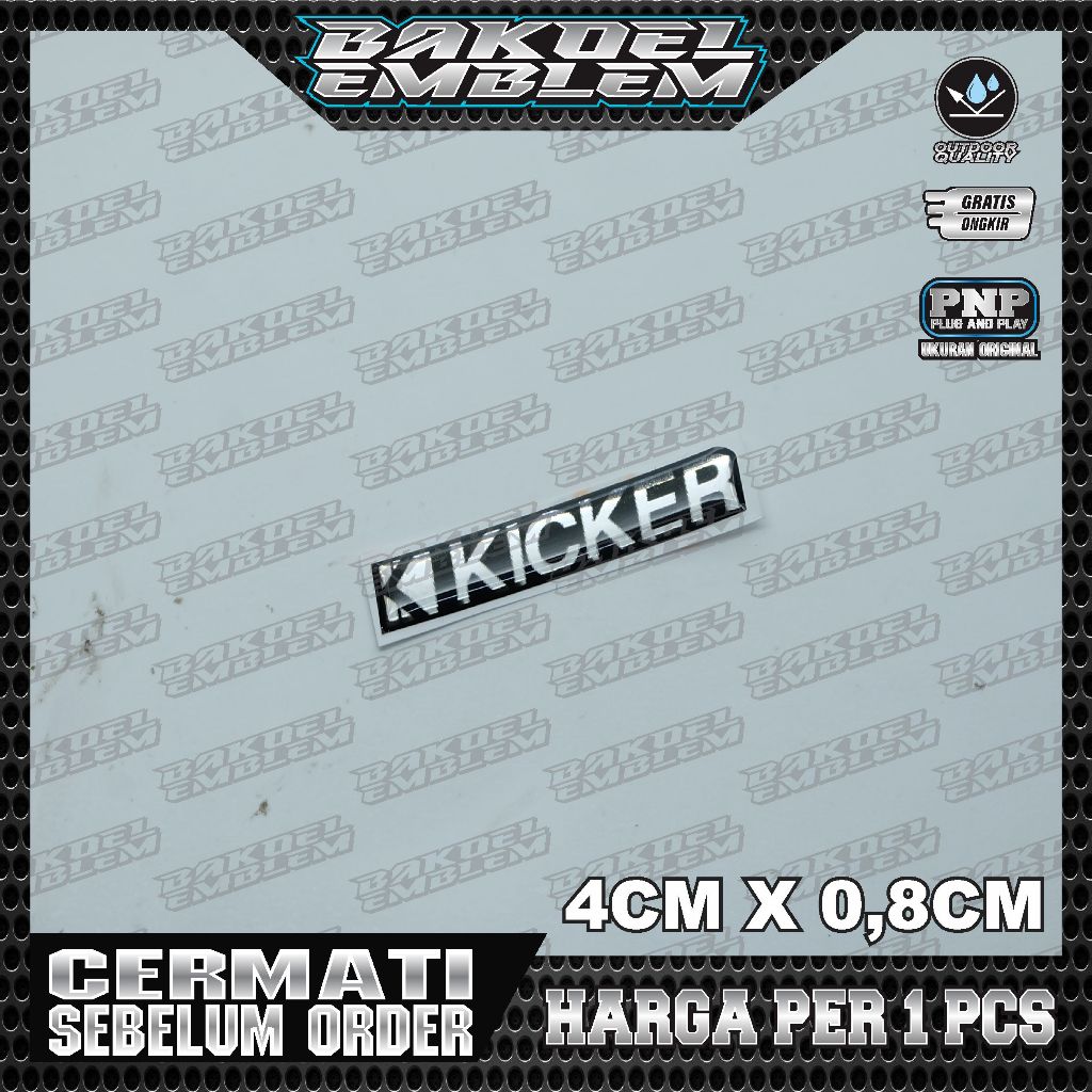 Jual EMBLEM AUDIO KICKER, EMBLEM SPEAKER KICKER, (AUDIO KICKER ...