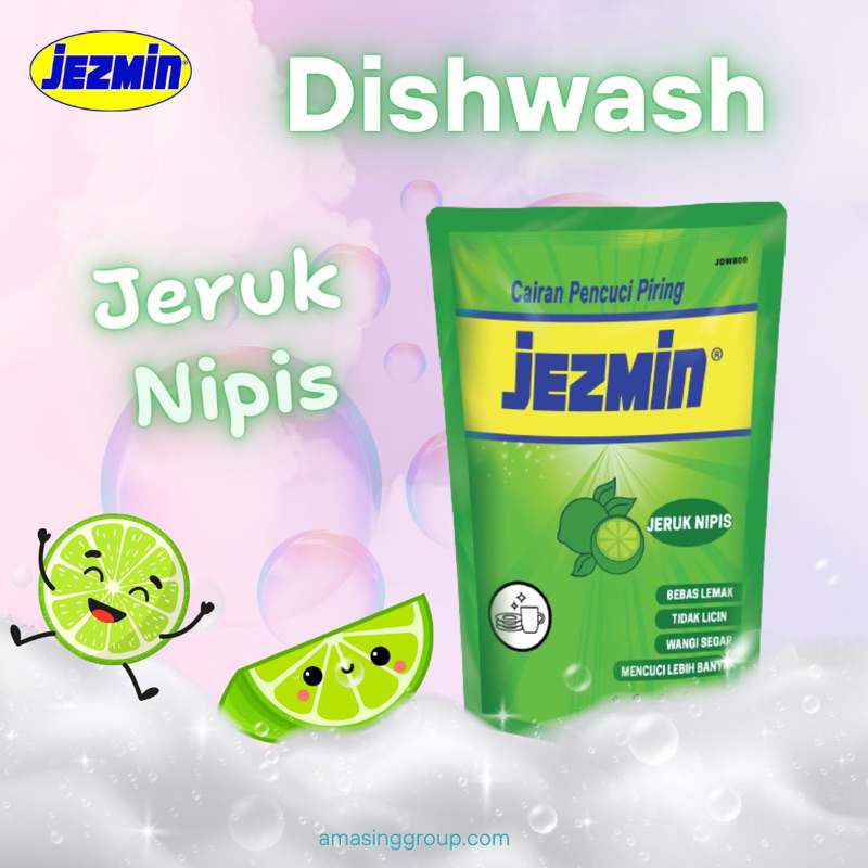 Jual JEZMIN Liquid Dishwash Jeruk Nipis 680ml | Sabun Pencuci Piring Jeruk Nipis | Shopee Indonesia