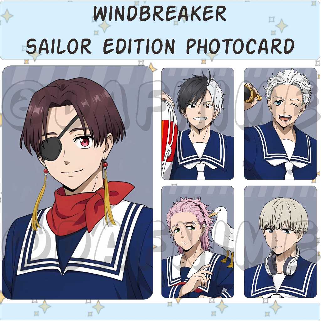Jual WINDBREAKER SAILOR EDITION PHOTOCARD ANIME | Shopee Indonesia