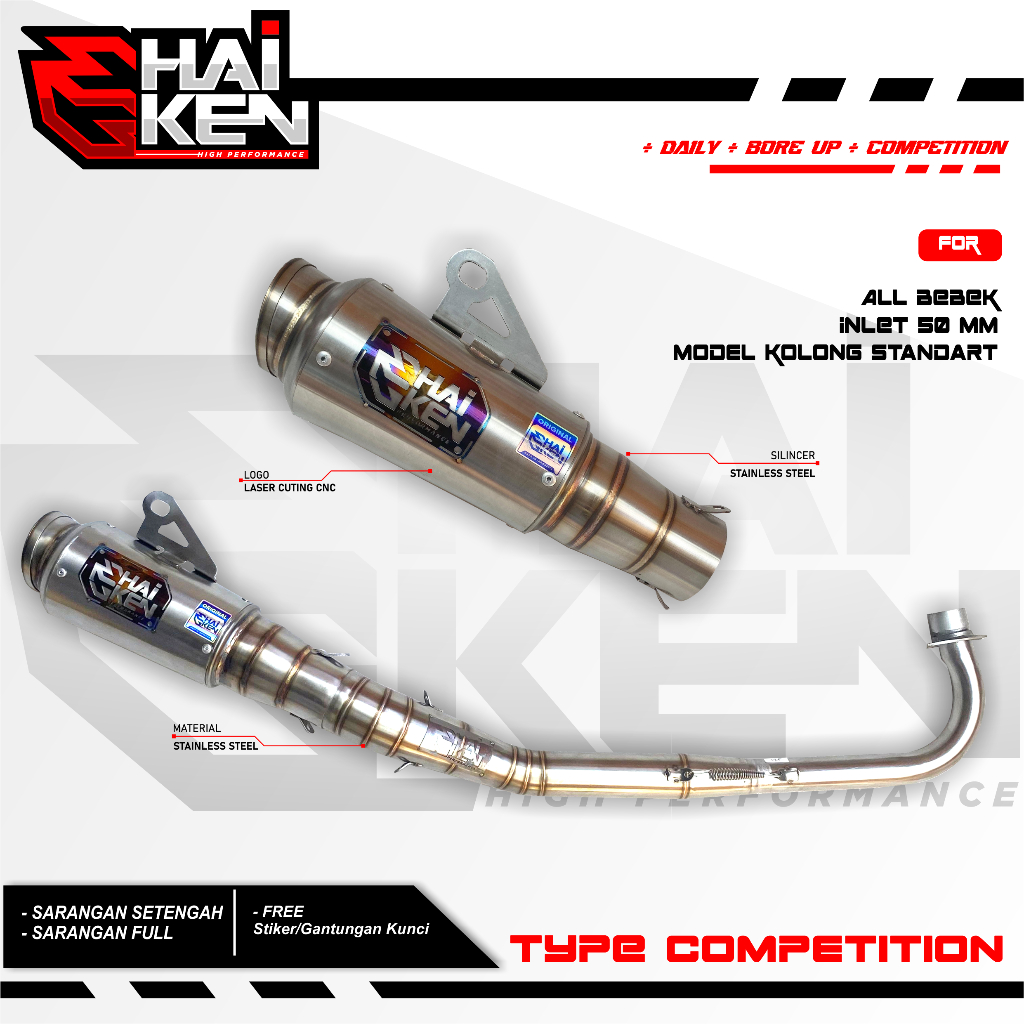 Jual Haiken fullsystem model jogja style kph, 5tp jupiter vega supra ...