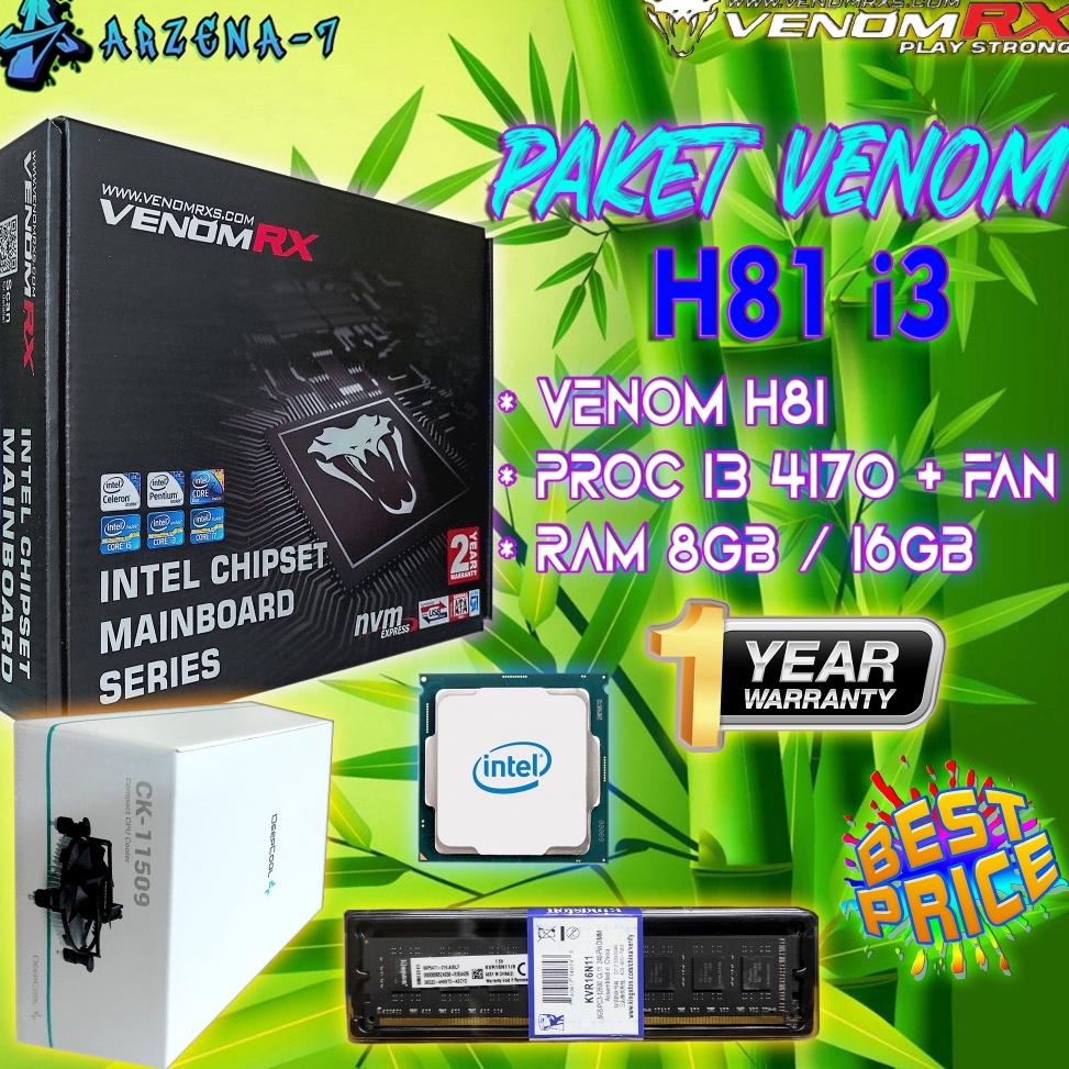 Jual KODE X49T Promo Murah Paket Core i3 Gen 4 Ram Motherboard H81 VenomRx Proc 417 37Ghz Ram ...
