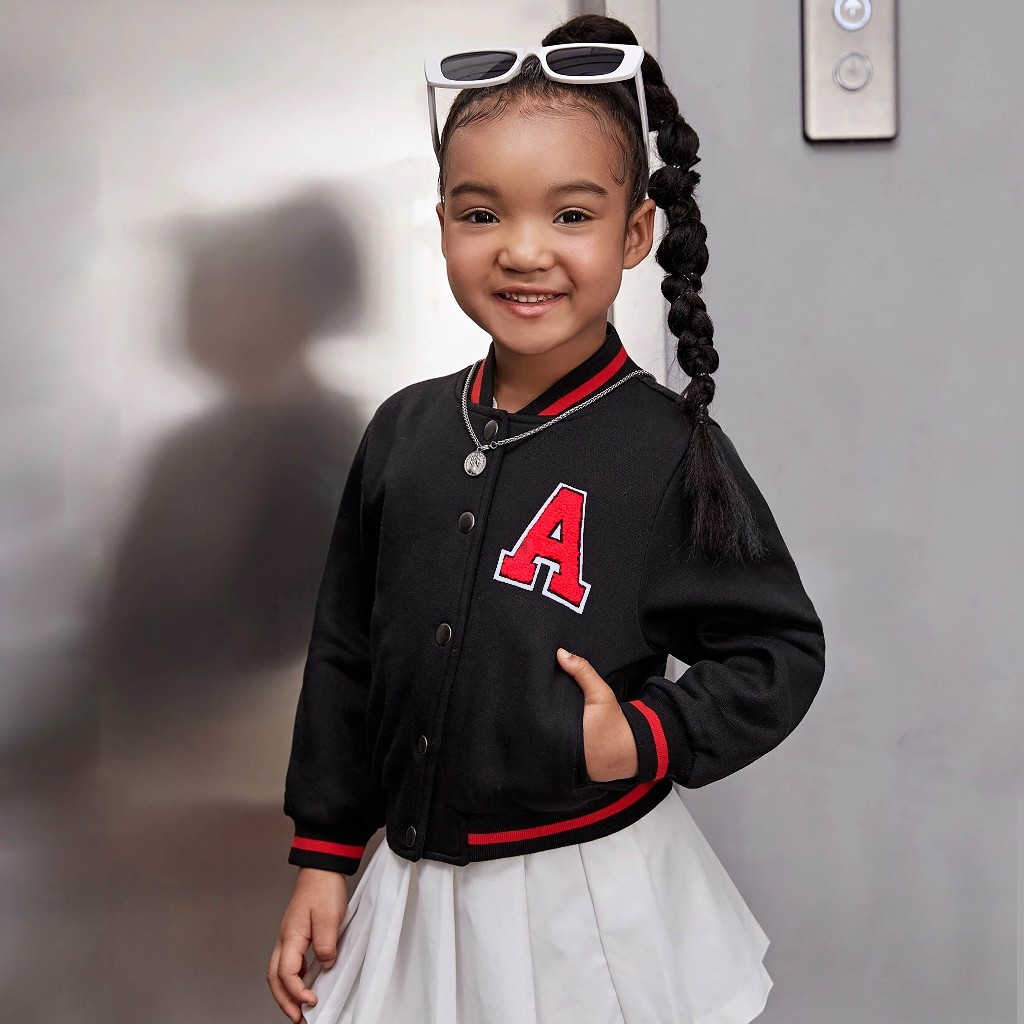 Jual Varsity Jacket Baseball Anak Laki Laki Perempuan Umur 1-12 Tahun ...