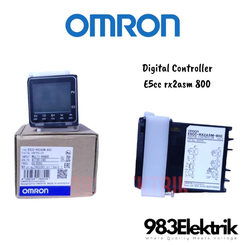 Jual Omron digital controller type e5cc rx2asm 800 pengendali suhu digital merk omron | Shopee ...