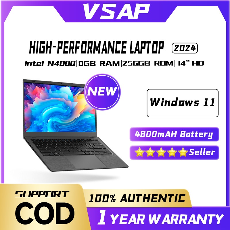 Jual VSAP Notebook Laptop Intel Celeron N4000-VNNF1404 RAM8G+256GB ...
