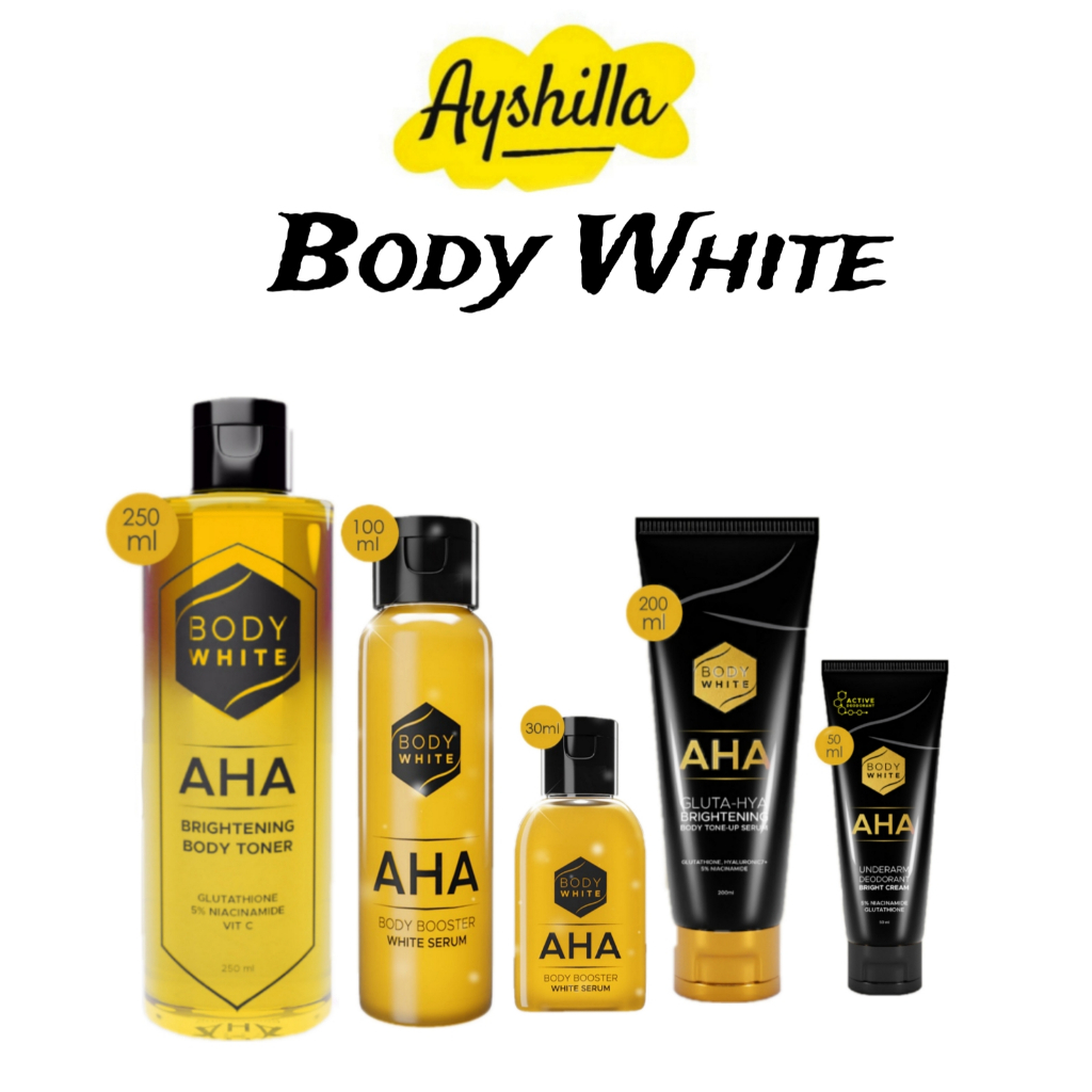 Jual Body White AHA Series | Booster White Serum | Tone Up Serum | Body ...