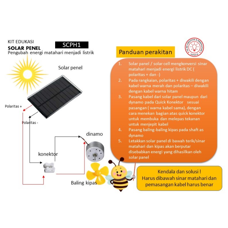 Jual Kit edukasi Solar panel solar cell panel surya edukasi anak ...
