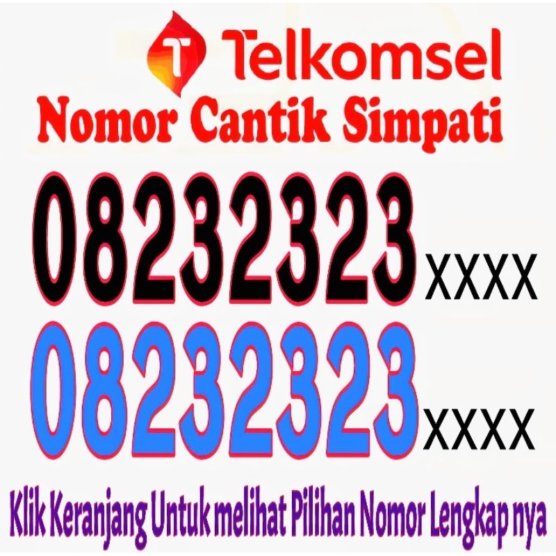 Jual Kartu Perdana Nomor Cantik Telkomsel Simpati 4G support 5G | Shopee Indonesia