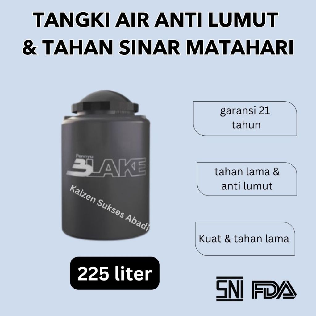 Jual tandon toren tangki air pennyu penyu blake black 225 250 200 liter ...