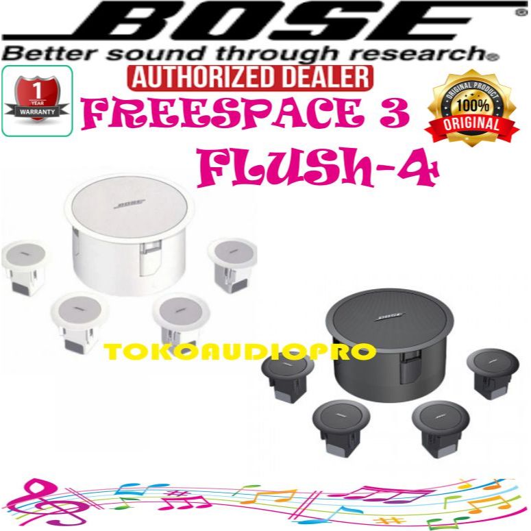 Jual Speaker Bose Freespace 3 Paket 4 Satellite Flush + Bass Flush ...