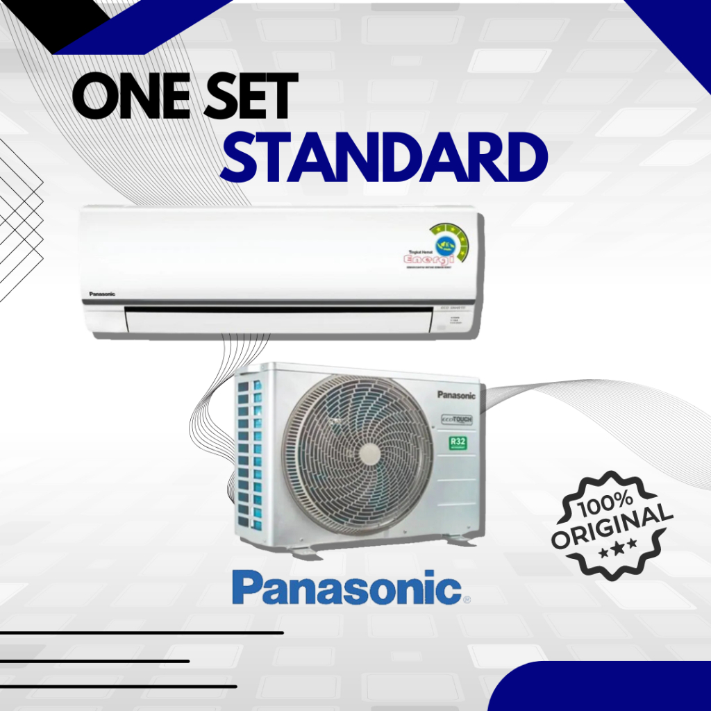 Jual AC SPLIT PANASONIC STANDARD 1,5 Deluxe CSPN12WKJ (INDOOR+OUTDOOR ...