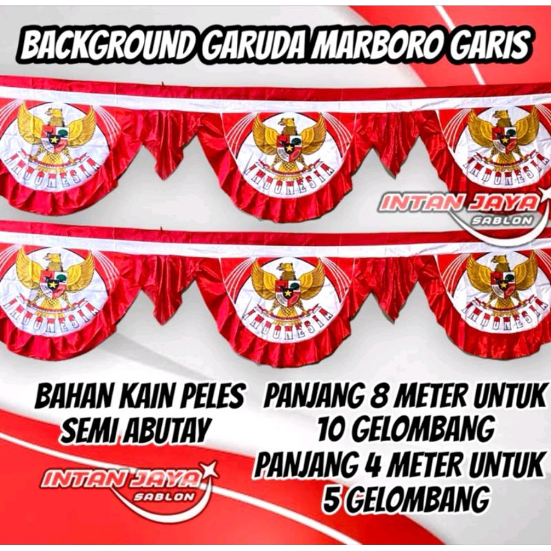 Jual Background Garuda Bendera Merah putih HUT RI Dirgahayu RI | Shopee ...