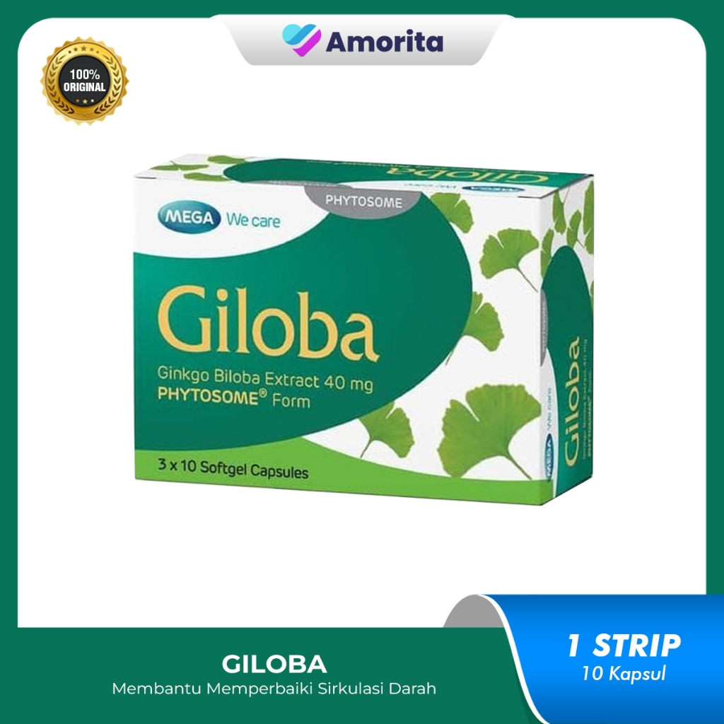 Jual Mega We Care Giloba 1 Strip 10 Kapsul - Bantu Perbaiki Sirkulasi ...