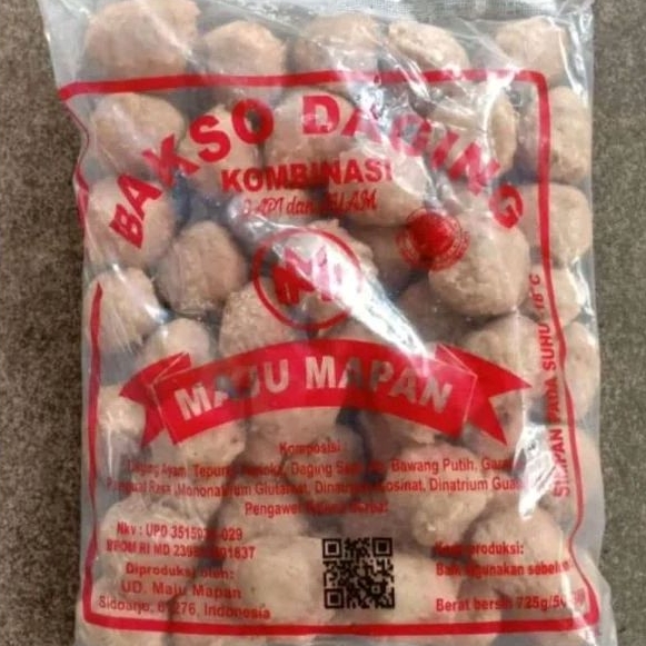 Jual bakso daging sapi maju mapan/bakso daging sapi jj kemasan 500 gram ...