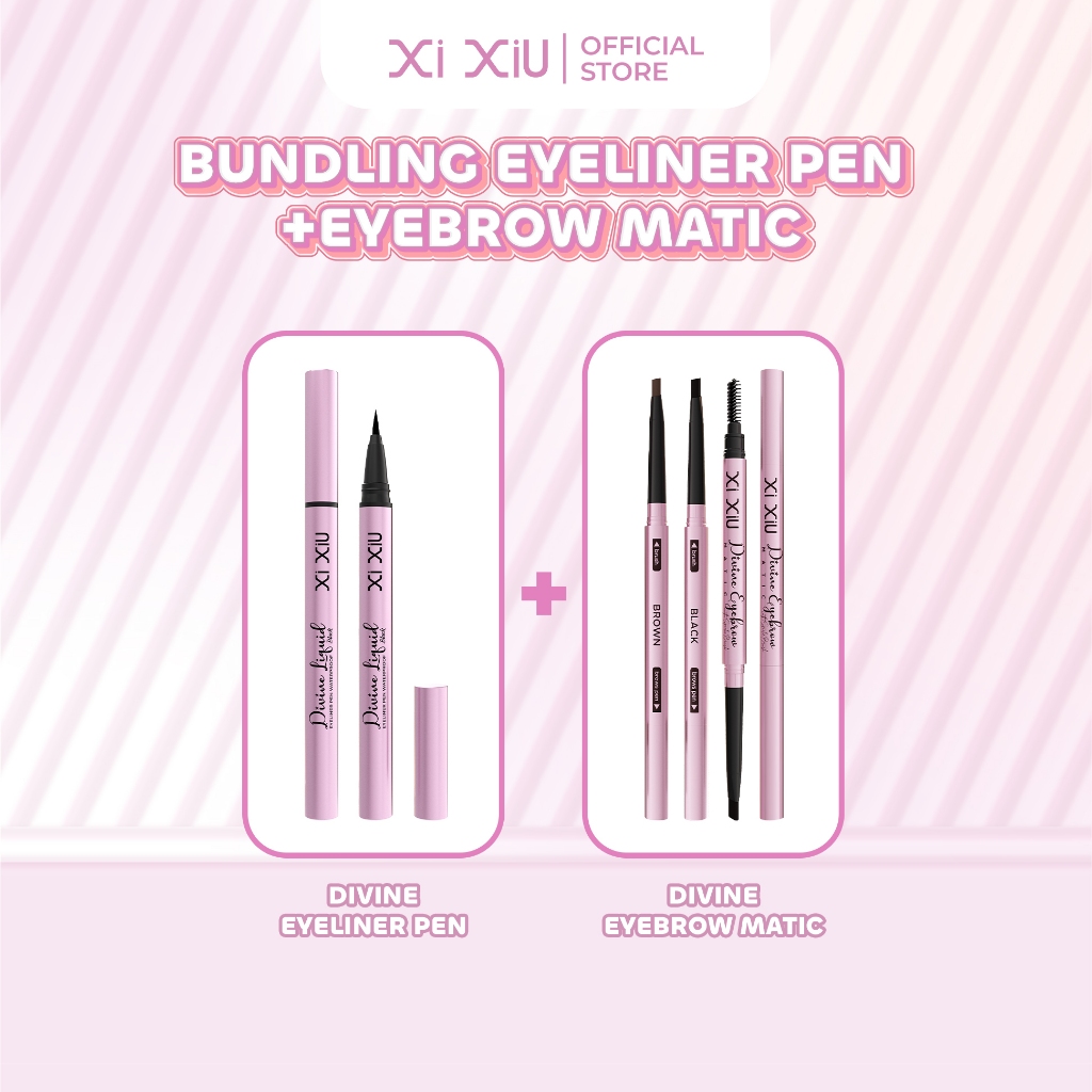 Jual [BUNDLE] Xi XiU DIVINE LIQUID EYELINER PEN WATERPROOF BLACK ...