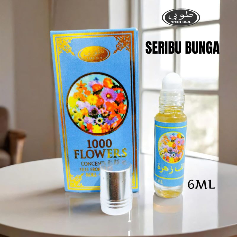 Jual Minyak Wangi 1000 Bunga Kemasan 6ml Roll On / Parfum Seribu Bunga ...