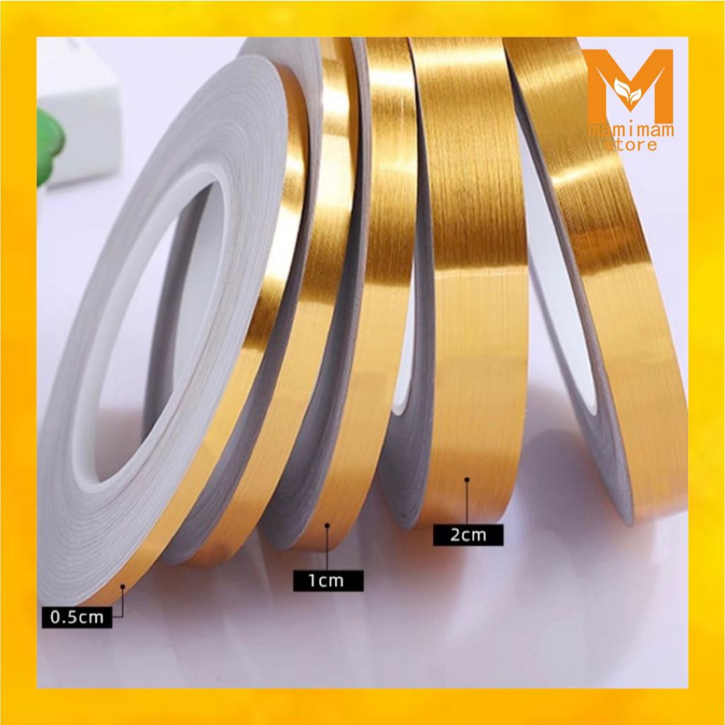Jual 3M List Plat LIST PLAT STRIP MIRROR GOLD Dekorasi/Stiker Dekorasi ...