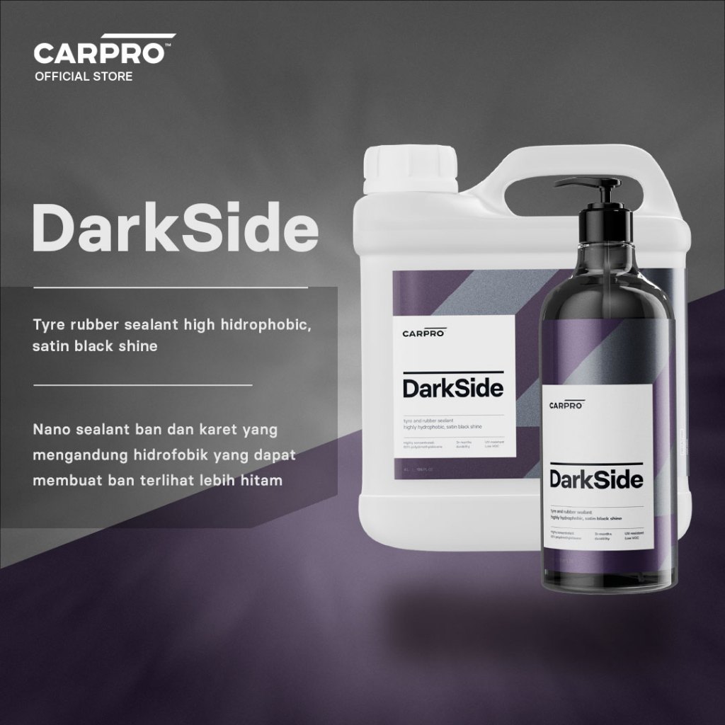 Jual CARPRO DarkSide (1 Liter) - Sealant Ban dan Karet Motor Mobil | Shopee Indonesia