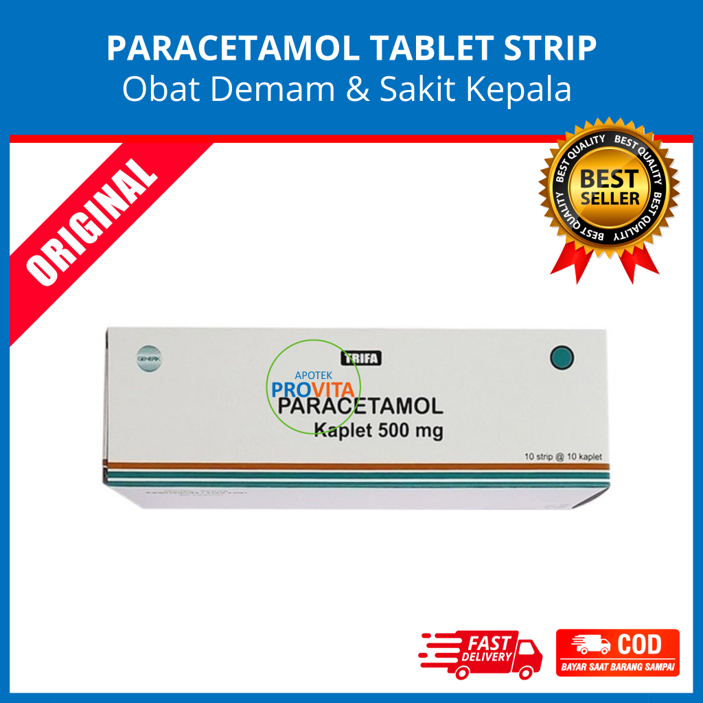 Jual PARACETAMOL STRIP ISI 10 TABLET - Obat Demam Penurun Panas Sakit ...