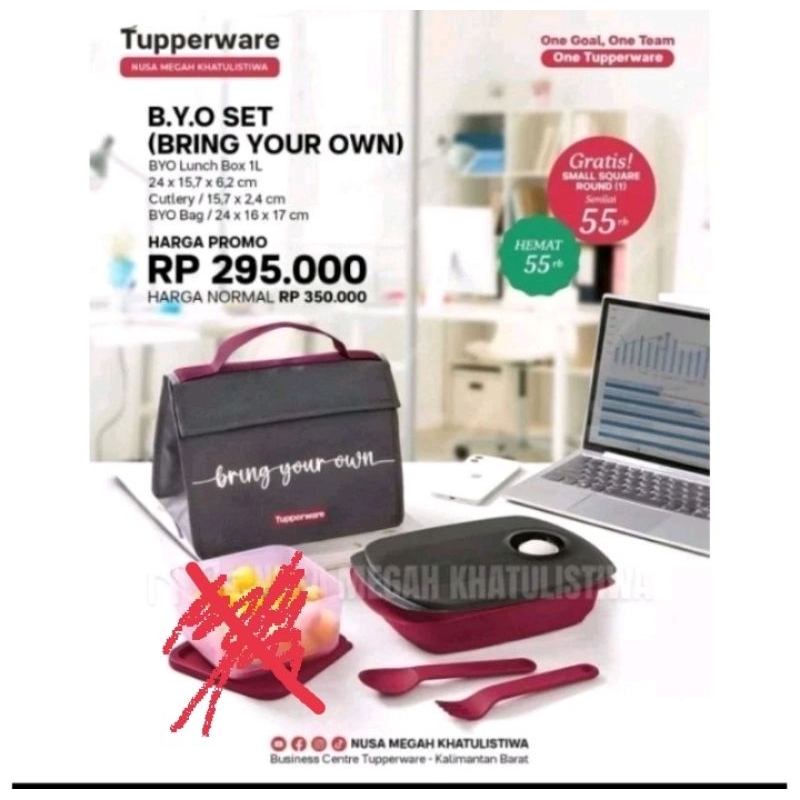 Jual BYO set bekal Tupperware | Shopee Indonesia