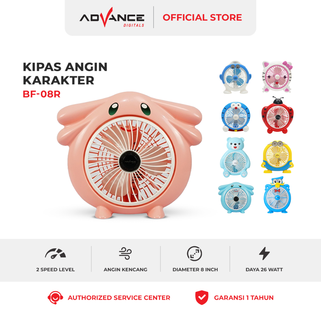 Jual Advance Kipas Angin Karakter Lucu Advance BF-08 Garansi 1 Tahun ...