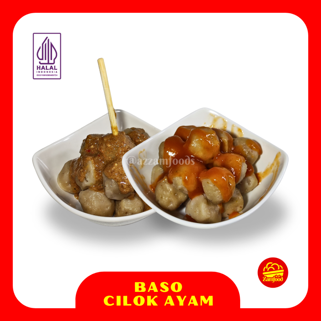 Jual Bakso Cilok Ayam isi 30 pcs kemasan vacum halal tanpa pengawet ...