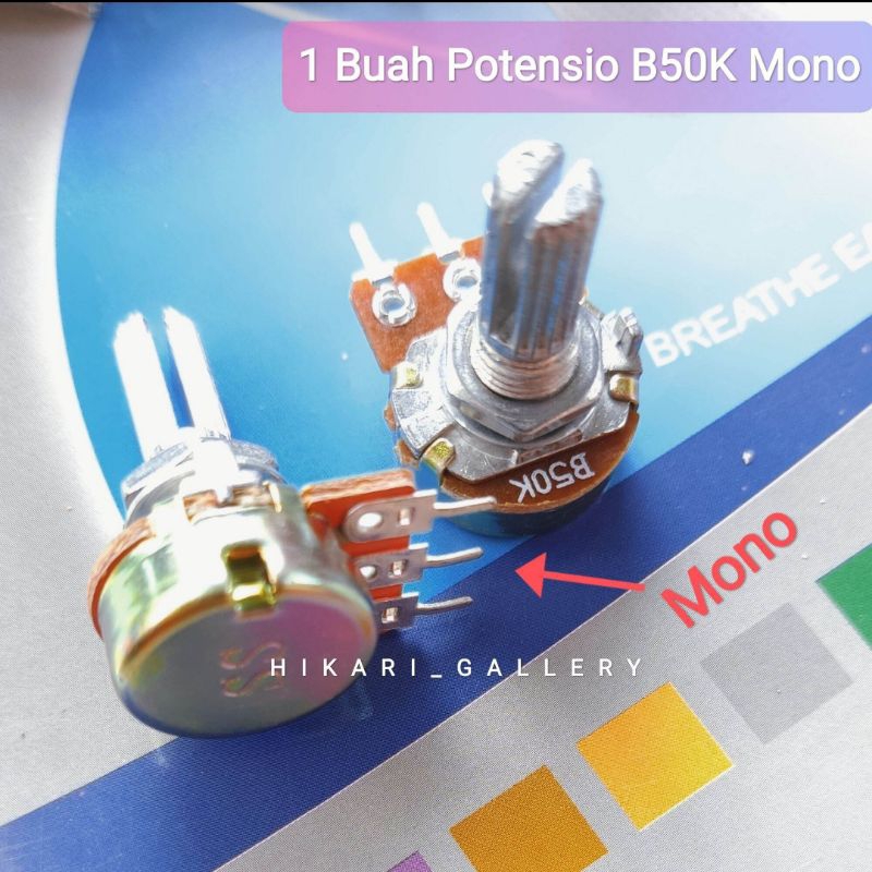 Jual POTENSIO B50K MONO / POTENSIO VOL 50K MONO | Shopee Indonesia