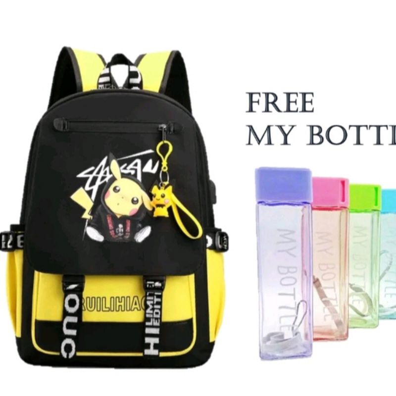 Jual Tas Sekolah Anak Gambar Pokemon/ Tas Sekolah Anak Laki Laki/ Tas ...
