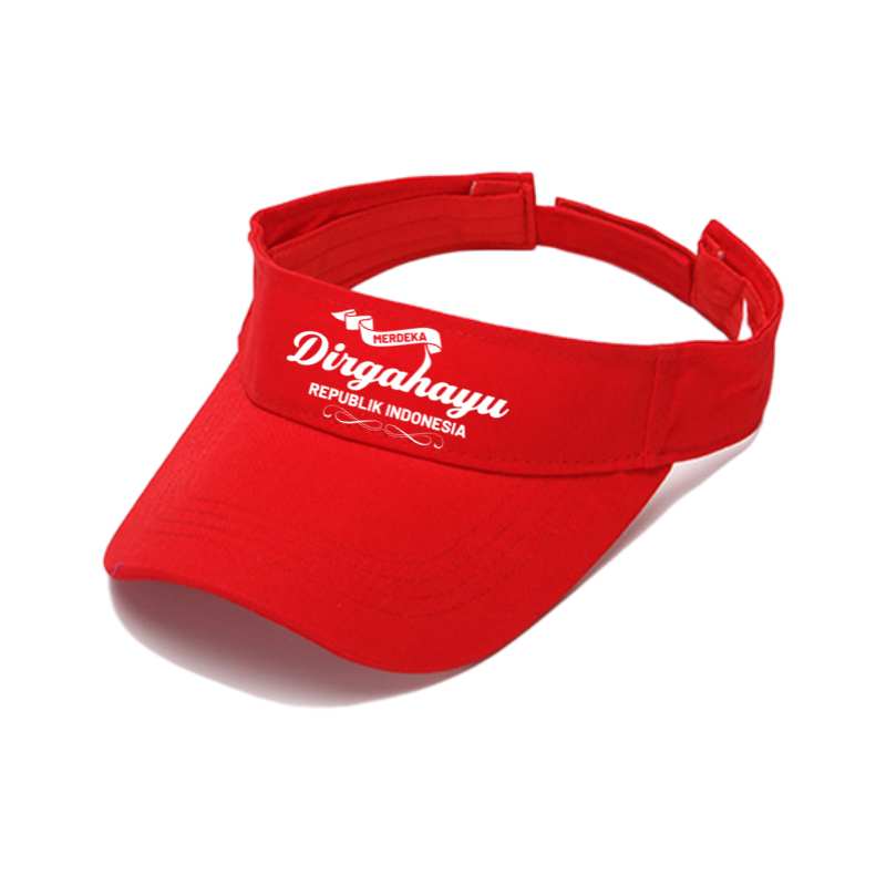 Jual Topi Golf Wanita Merah Putih Sablon Dirgahayu Indonesia HUT RI KE ...