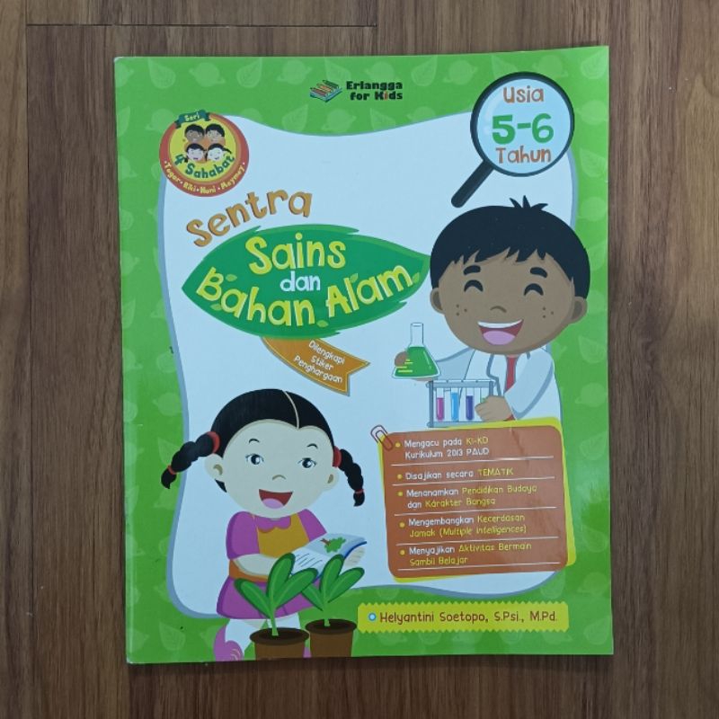 Jual Buku Sentra sains dan bahan alam seri 4Sahabat Erlangga for kids ...