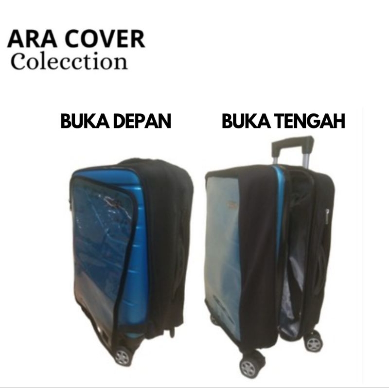 Jual Sarung Koper Luggage cover Pelindung Koper Plastik/Mika + Kain ...