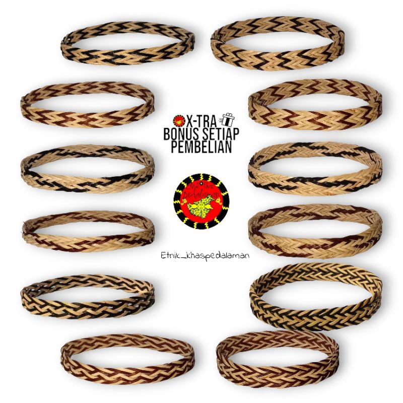 Jual Gelang Simpai 9 Putih Spesial Resam/Rotan Asli - Kerajinan Tangan ...