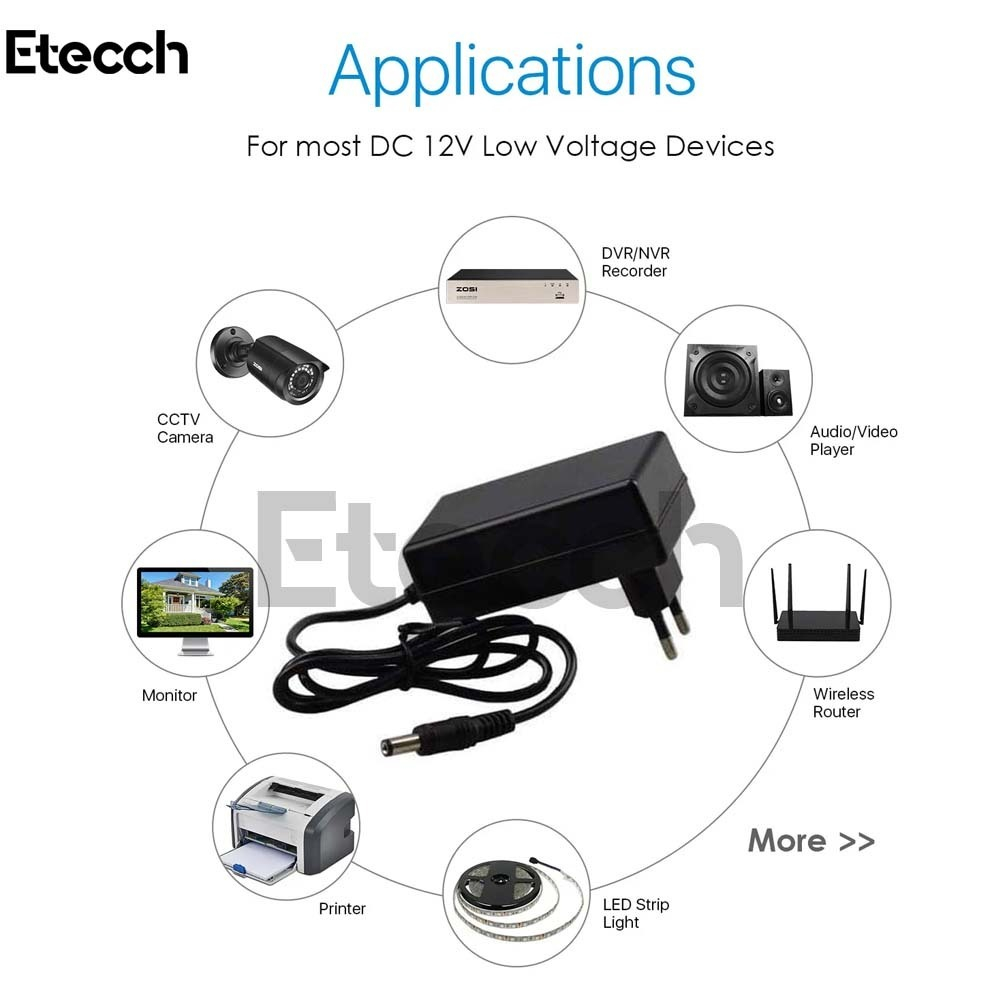 Jual Adaptor 12V 1A DC Adaptor 12 Volt 1 Ampere Adaptor CCTV Adaptor ...