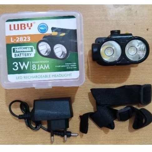 Jual Blor Luby L-2823 3W Senter Kepala/Head Lamps/Senter Super Terang ...