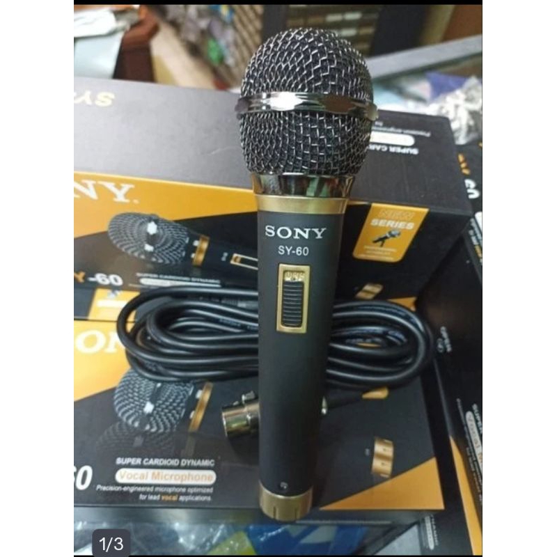 Jual mic SONY SY-60 profesional dinamic Microphone NEW | Shopee Indonesia