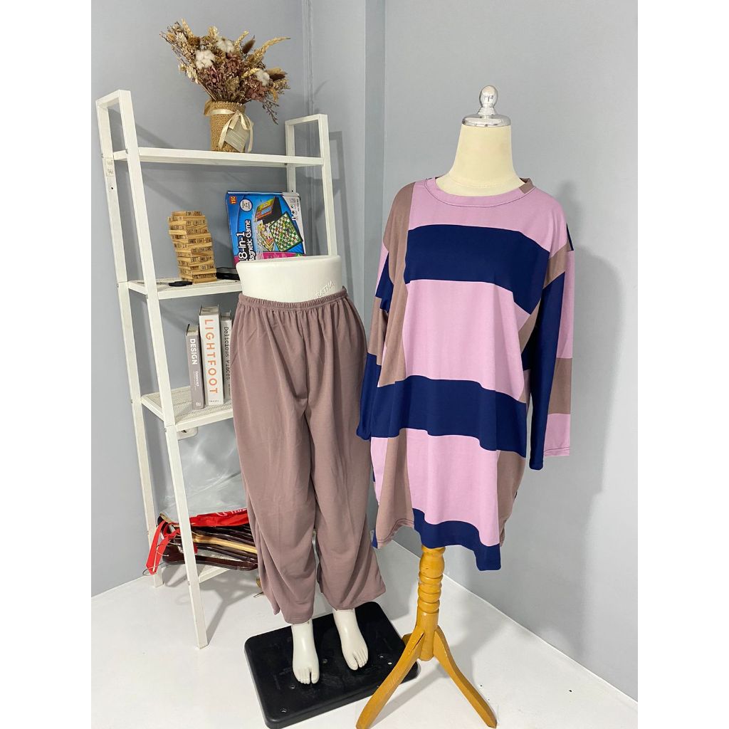 Jual ONE SET LD 120 Setelan Wanita Celana dan Atasan Oversize Terbaru | Shopee Indonesia