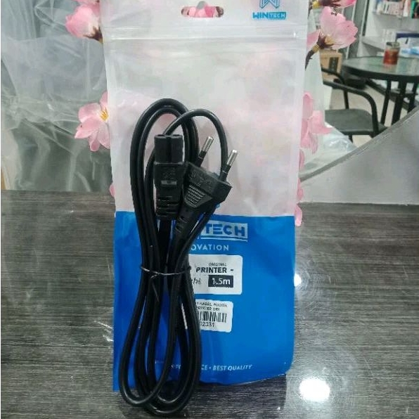 Jual Wintech Kabel Power Printer Original 1,5m 2 Lubang. - 02331 ...
