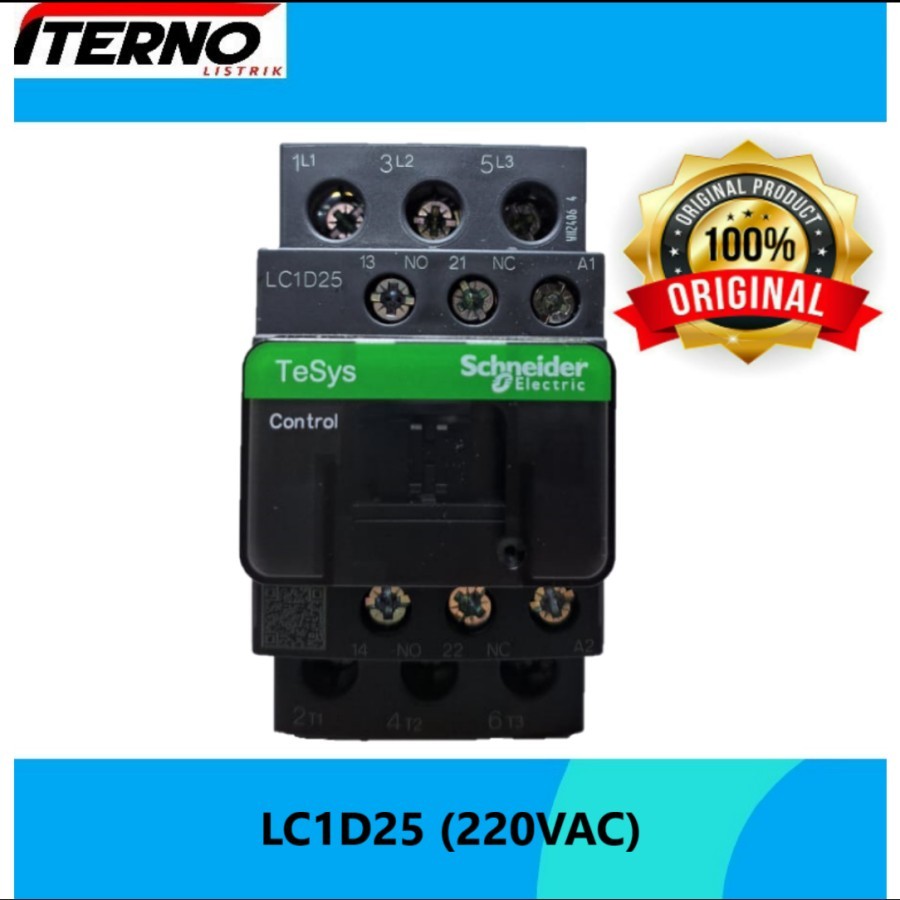 Jual LC1D25M7C LC1D25M7 220V Kontaktor Schneider | Shopee Indonesia