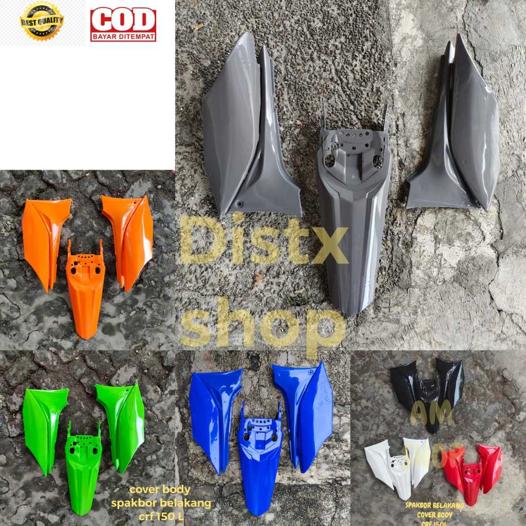 Jual BODY SET CRF 150 L 2ITEM COVER BODY SPAKBOR BELAKANG SAYAP JOK ...