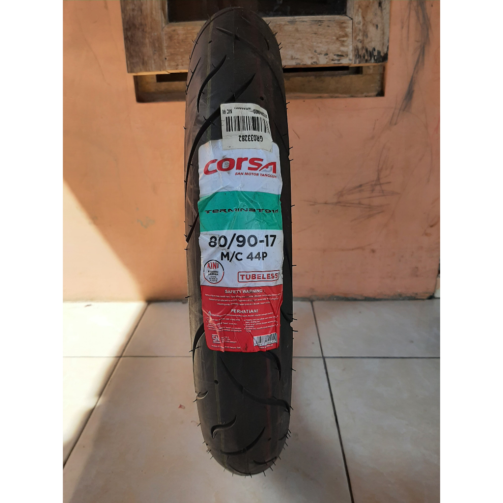 Jual Ban Luar Motor Corsa Terminator 80/90-17 Tubeless | Shopee Indonesia
