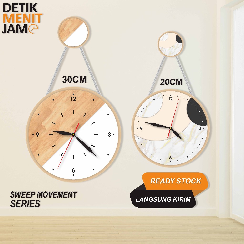 Jual JAM DINDING 30CM GANTUNG KAYU VINTAGE DEKORASI PAJANGAN DINDING ...