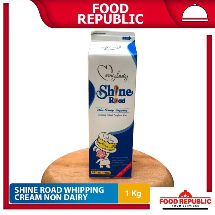 Jual SHINE ROAD NON DAIRY WHIPPING CREAM 1 LTR - TOPPING NABATI HALAL ...