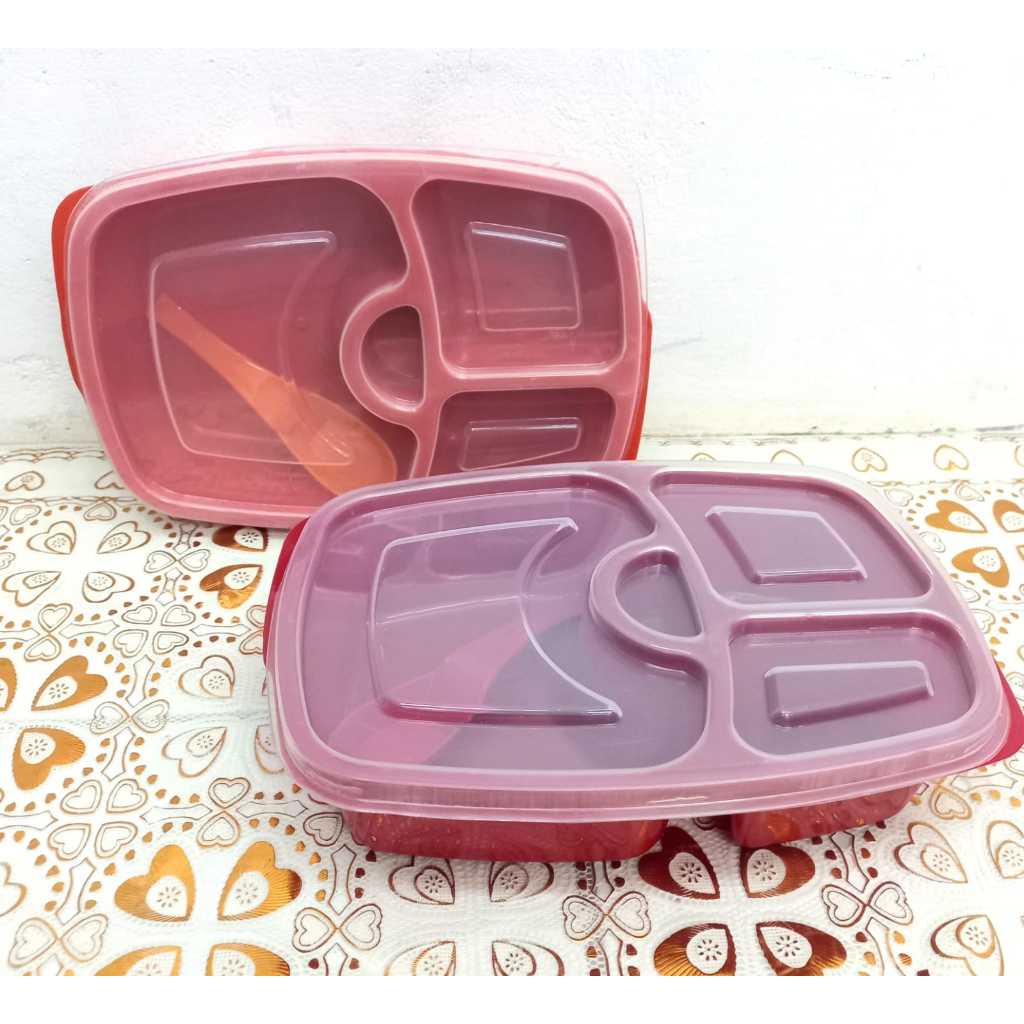 Jual Lunch Box New Nina | Kotak Makan / Tempat Bekal Plastik Segi ...