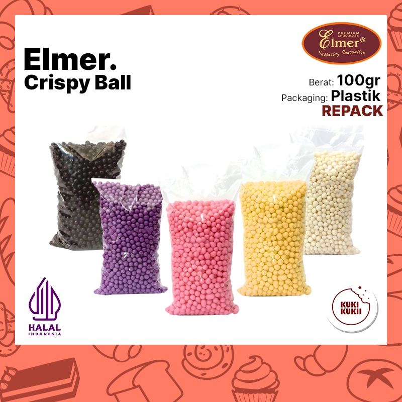Jual Elmer CRISPY BALL 100gr ALL VARIANT | Crispy Ball Elmer 100 gram ...