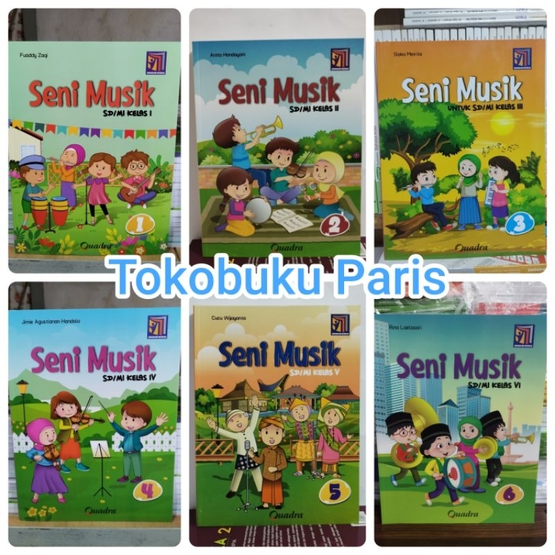 Jual ORIGINAL Buku Pelajaran Seni Musik sd mi kelas 1 2 3 4 5 6 Kurikulum Merdeka Quadra ...