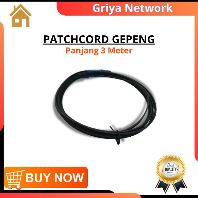 Jual PATCHCORD OUTDOOR GEPENG DROPCORE 1 Meter & 3 Meter | Shopee Indonesia