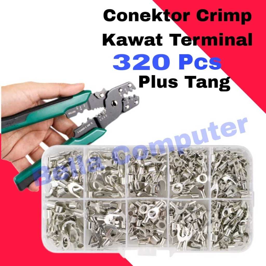 Jual Taffware Terminal Wire Crimp Connector Kit 320 PCS with Plier ...