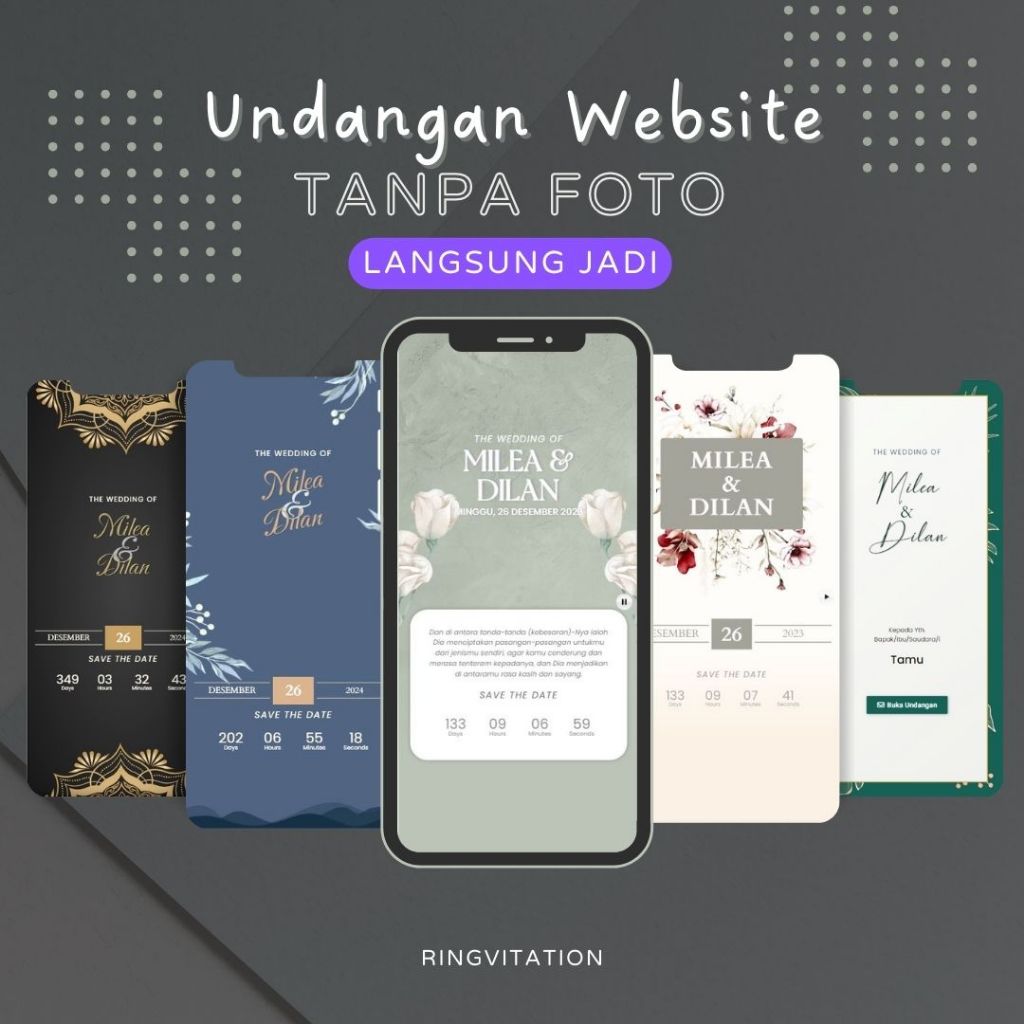 Jual Undangan Website Pernikahan, Undangan Wa, Undangan Link, Undangan ...