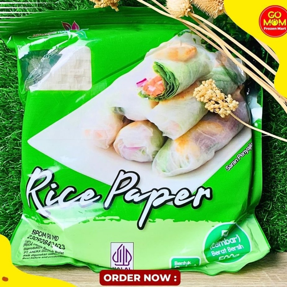 Jual RICE PAPER BULAT 100GR (10 LEMBAR) | Shopee Indonesia